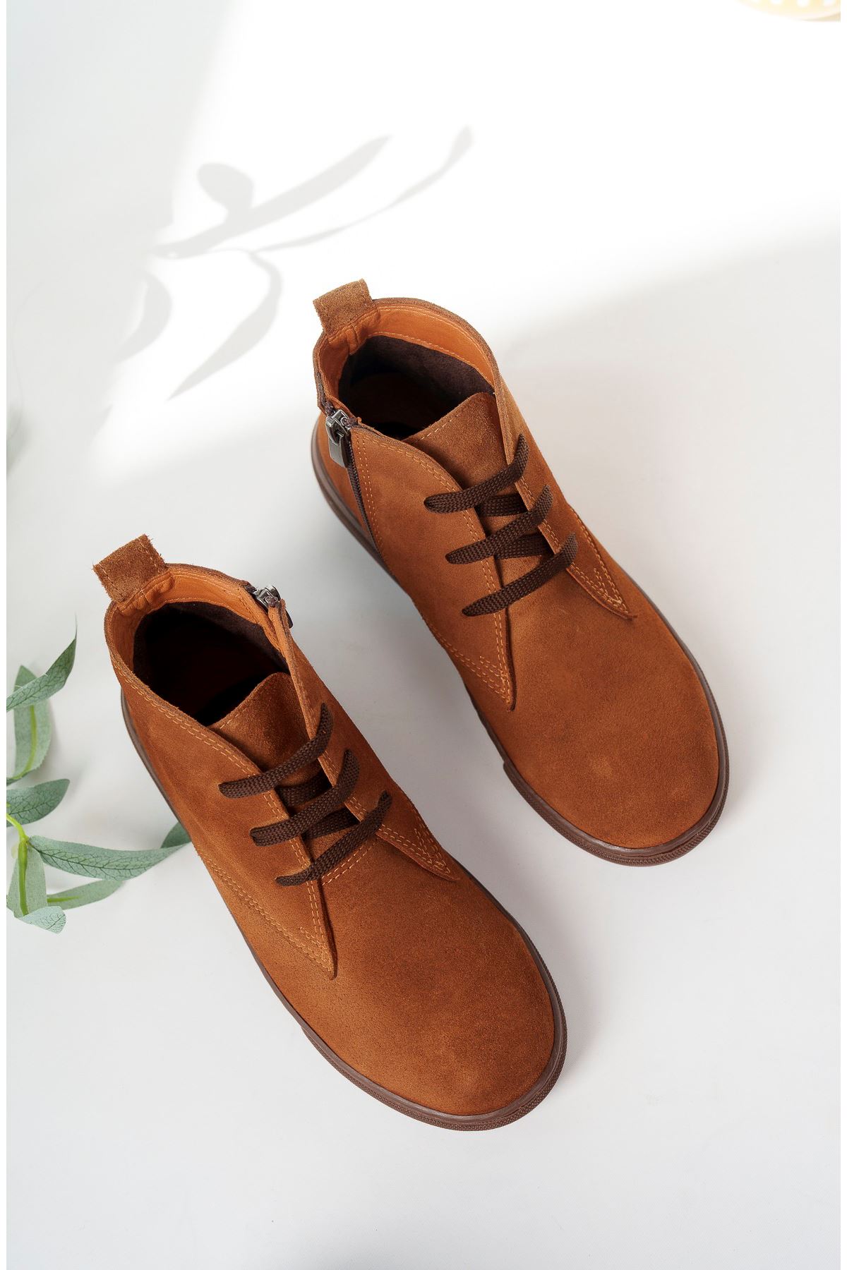 KADIN HAKİKİ DERİ TABA NUBUK SPOR BOT